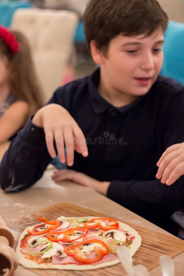 Pizza in the Process of Cooking Editorial Photo - Image of process ...