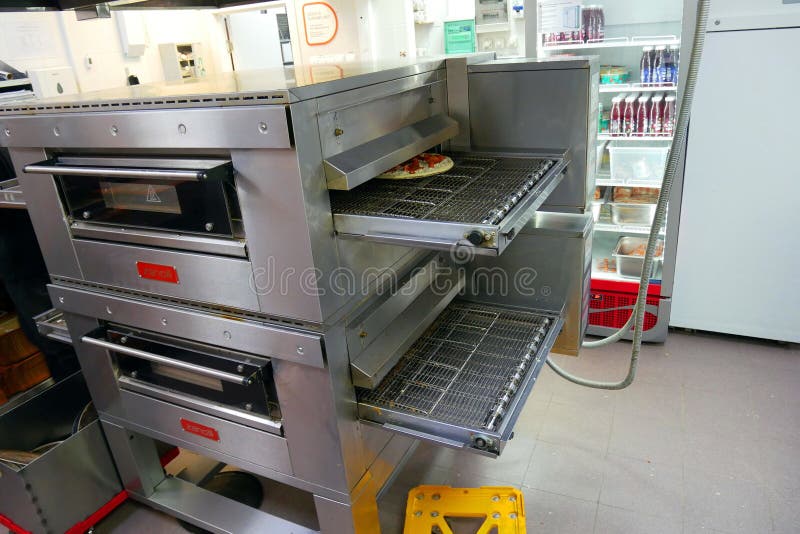 Pizza Restaurant. the Interior of the Pizzeria Inside the Kitchen ...