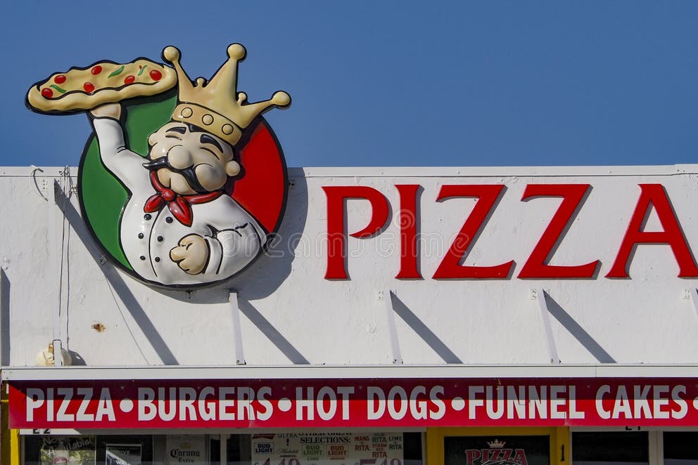 Pizza Restaurant Storefront Signage Editorial Image - Image of fare ...
