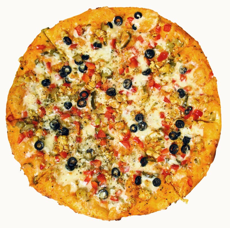 Parte Bianca Della Tavola Della Pizza Rotonda Immagine Stock - Immagine ...