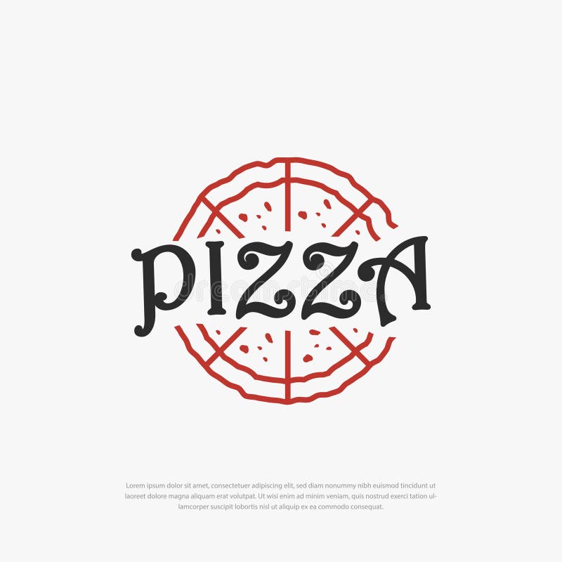 Pizza Rustic Restaurant Logo Illustration Stock Illustration ...