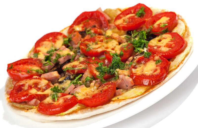 Pizza sabrosa foto de archivo. Imagen de mozarela, salchichones - 11783130