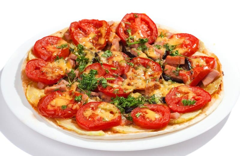 Pizza sabrosa imagen de archivo. Imagen de corteza, mozarela - 11783193