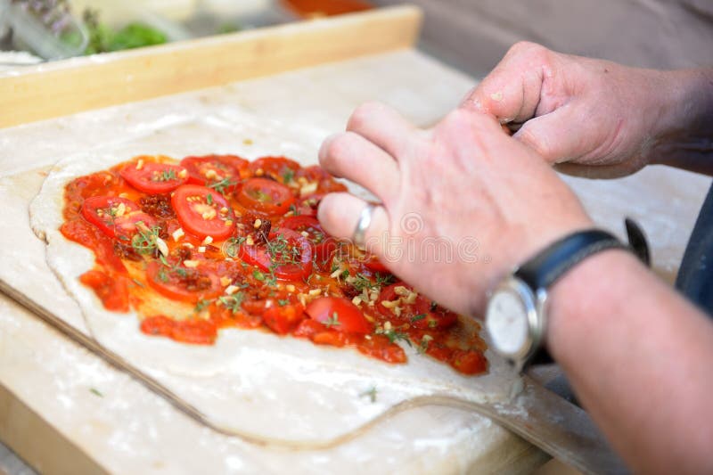 Pizza stock photo. Image of pizzeria, cuisine, melt, aroma - 32943634