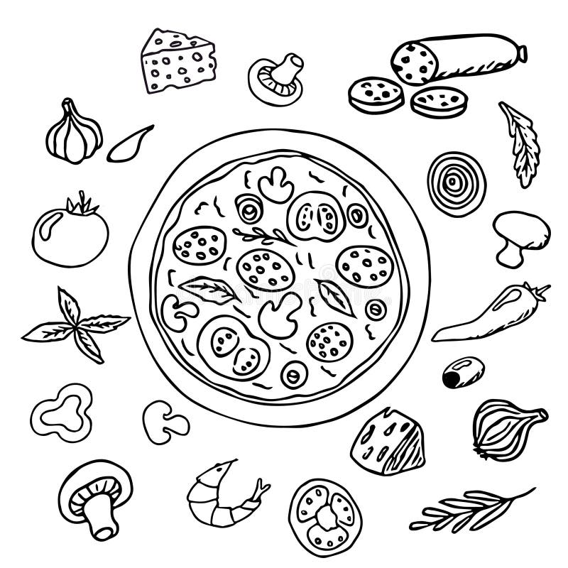Set If Hand Drawn Doodle Frames In Different Shapes Graphic Simple Border Design Isolated On