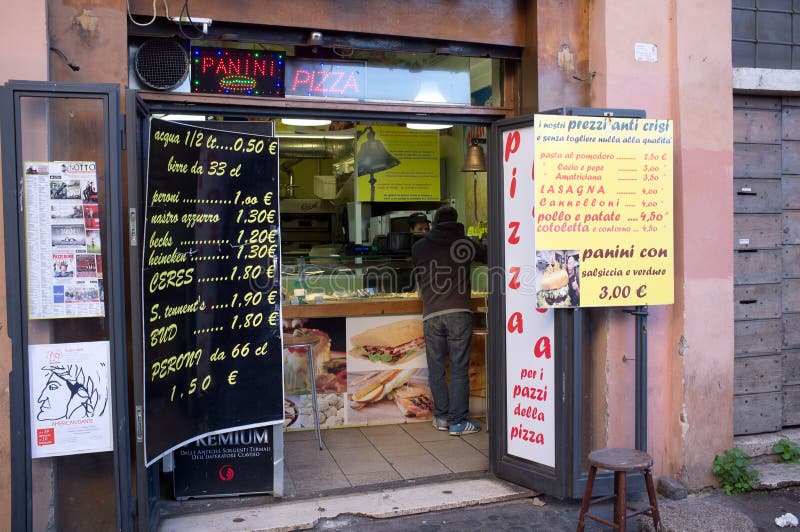 Pizza shop editorial stock image. Image of restaurant - 29086299