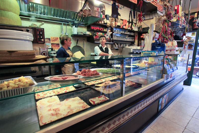 Pizza shop in Rome editorial image. Image of dinner, baked - 35043095