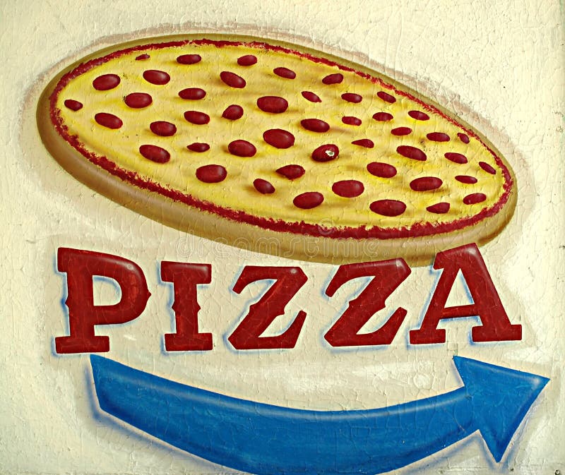 Pizza Sign stock photo. Image of signage, advertisement - 3098306