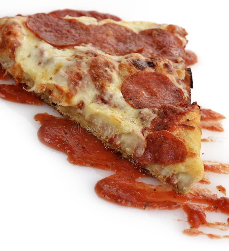 Slice of Leftover Cold Pizza Stock Photo - Image of pizza, breakfast ...