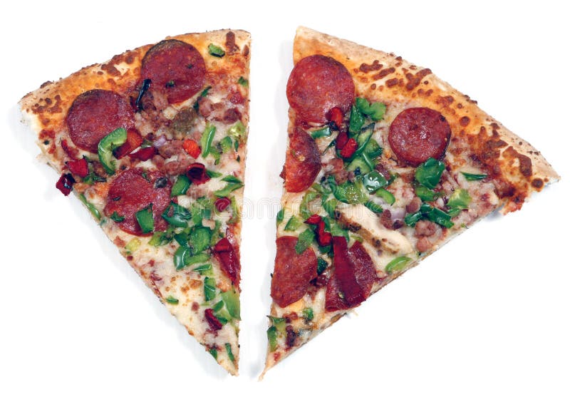 Pizza slice stock image. Image of sauce, slice, yummy - 8886593