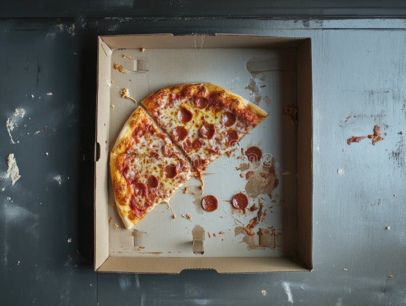 Pizza Slice Box Empty stock photo. Image of empty, delivery - 359969442