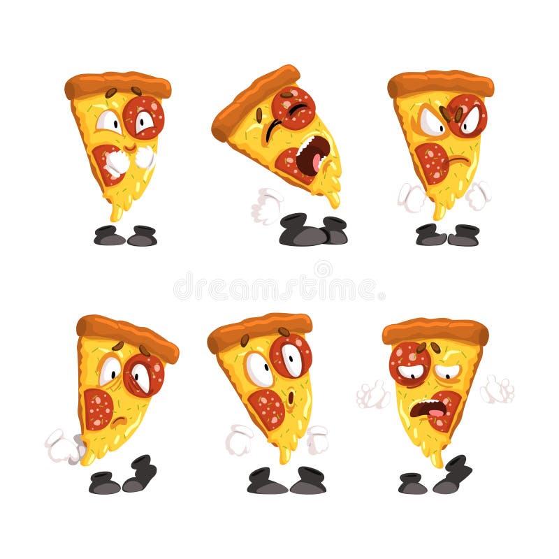 Angry Pizza Face Stock Illustrations – 88 Angry Pizza Face Stock ...