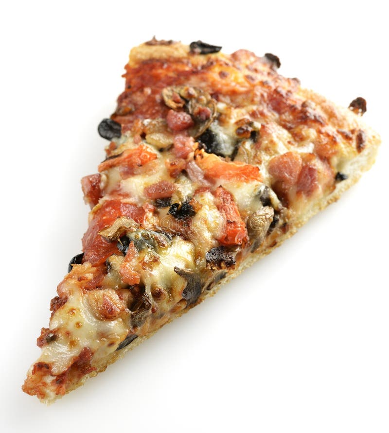 Pizza Slice stock image. Image of olive, melted, toppings - 33019583