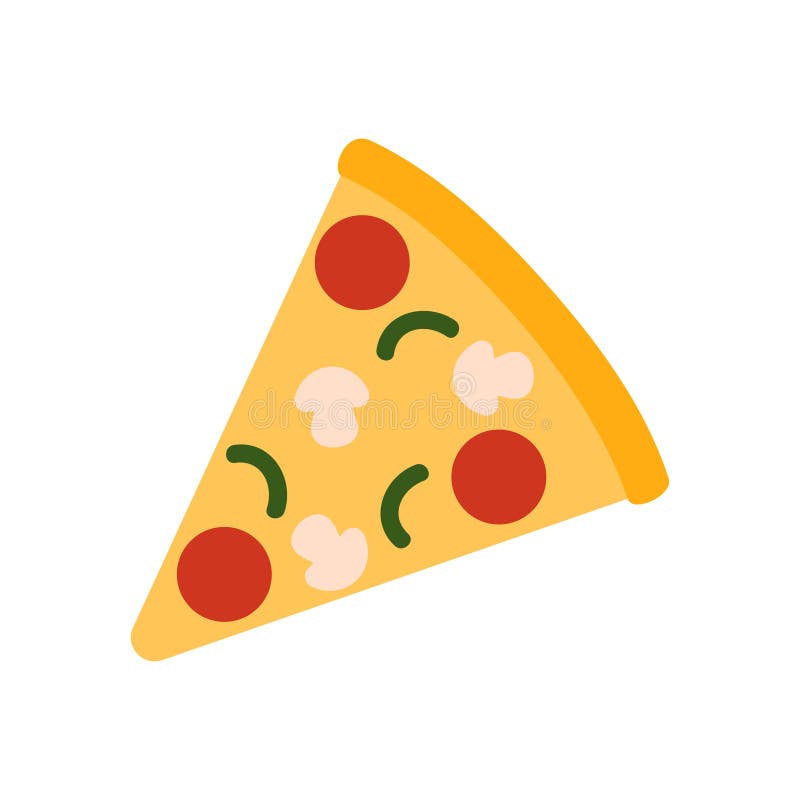 Pizza Slice, Hot Tasty Fast Food Portion, Piece of Triangle Shape Stock ...