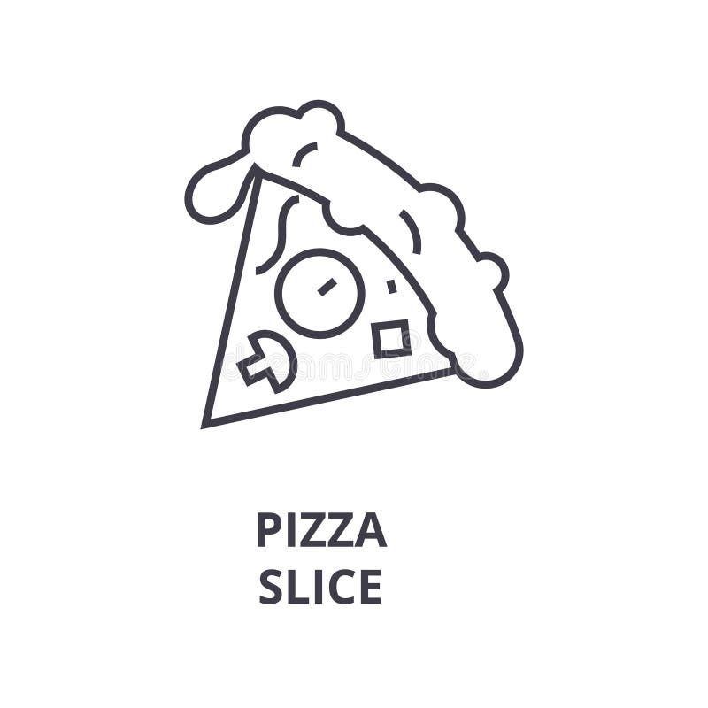 Pizza Slice Line Icon, Outline Sign, Linear Symbol, Vector, Flat ... Pizza Slice Line Icon, Outline Sign, Linear Symbol, Vector, Flat ...