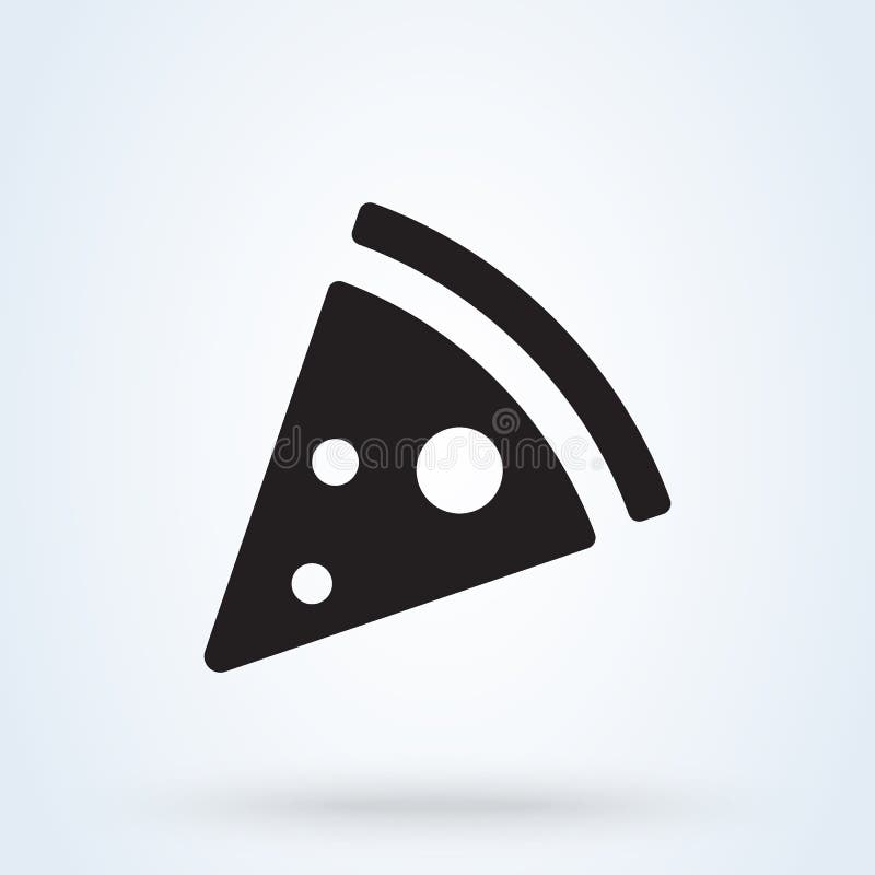 Pizza Slice with Melted Cheese and Pepperoni Icon. Symbol Vector ...