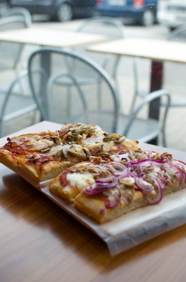 Square cut pizza stock image. Image of slice, bread, cooking - 57793467