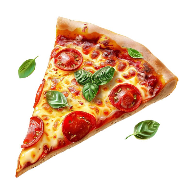 Pizza Slice on Transparent Background - Ai Generated Stock Illustration ...