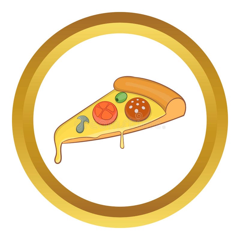 Golden food delivery icon stock vector. Illustration of menu - 176128035