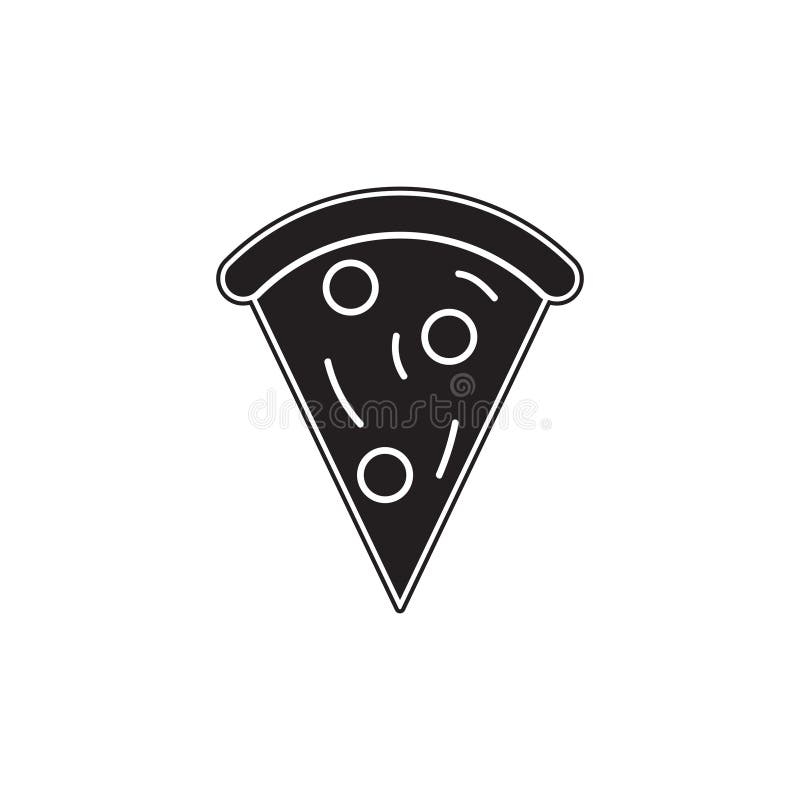 Pizza Slice. Vector Illustration Decorative Design Stock Vector ...
