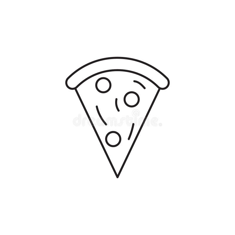 Pizza Slice. Vector Illustration Decorative Design Stock Vector ...