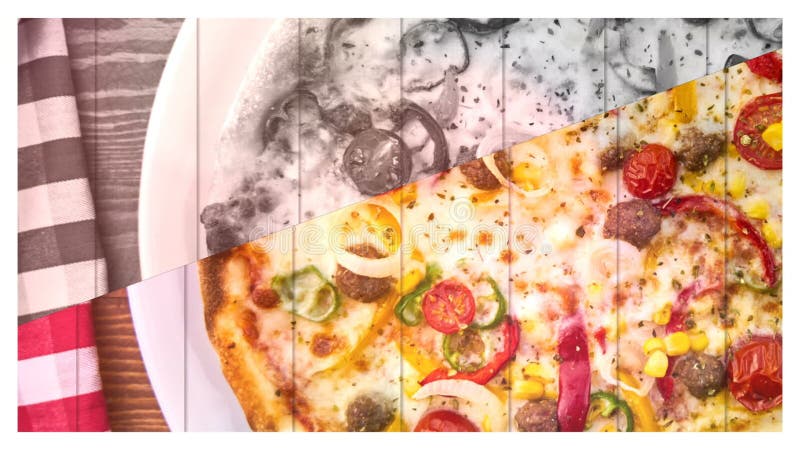 Pizza Slide Show Modern Dynamic Presentation Stock Video - Video of ...