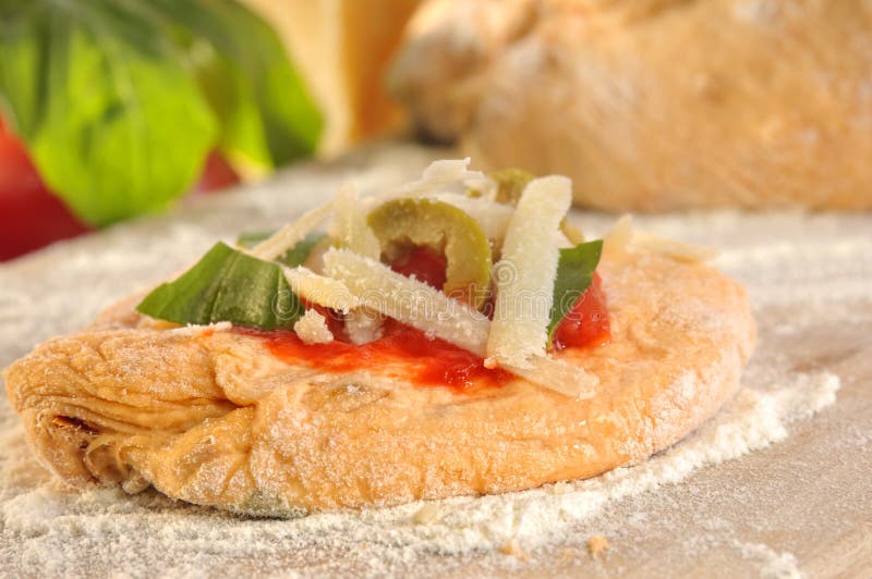 Pizza Snack stock image. Image of pizza, fingerfood, homemade - 17734549