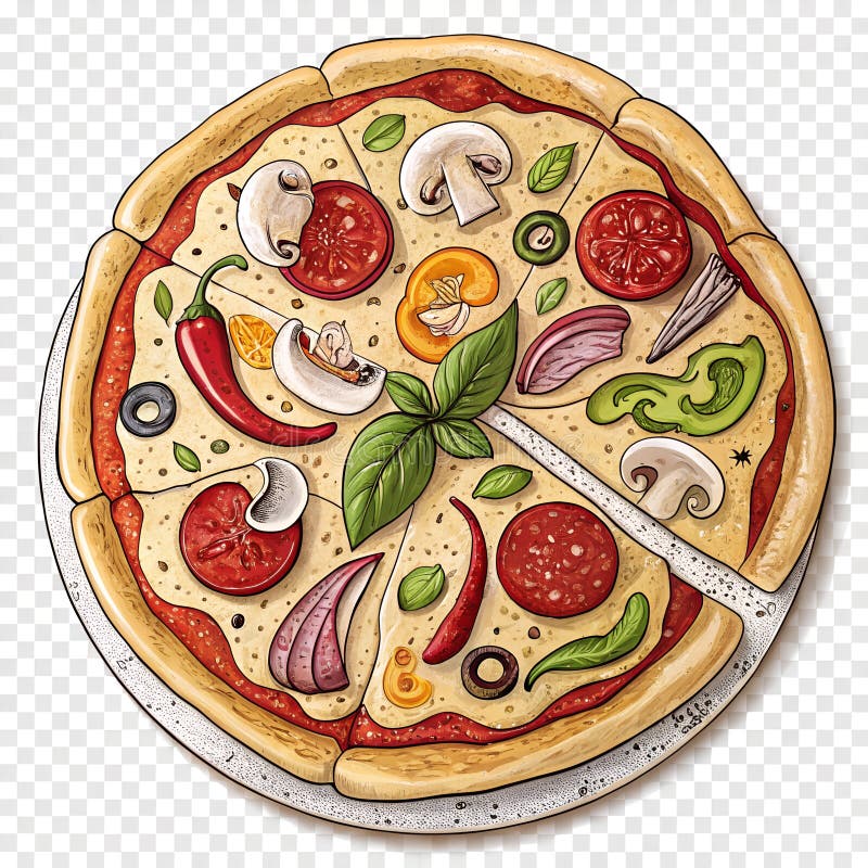 Pizza sticker stock photo. Image of cute, meal, pizza - 345881966