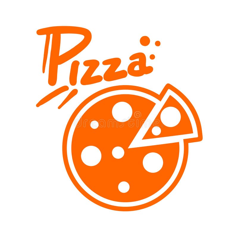 Pizza symbol stock vector. Illustration of round, flat - 240481806