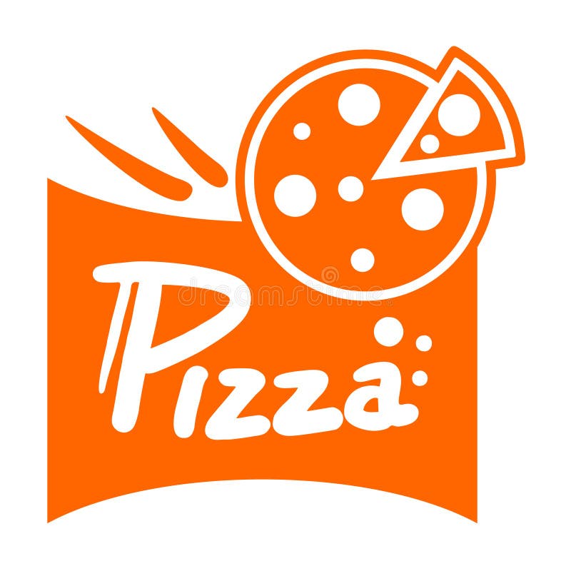 Pizza symbol stock vector. Illustration of dinner, delicious - 89783067