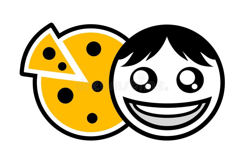 Pizza symbol stock vector. Illustration of round, cheese - 89784416