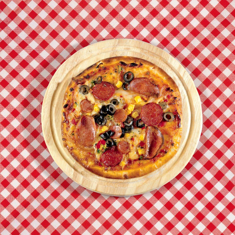 Pizza on table stock photo. Image of italian, pizzas - 19274224