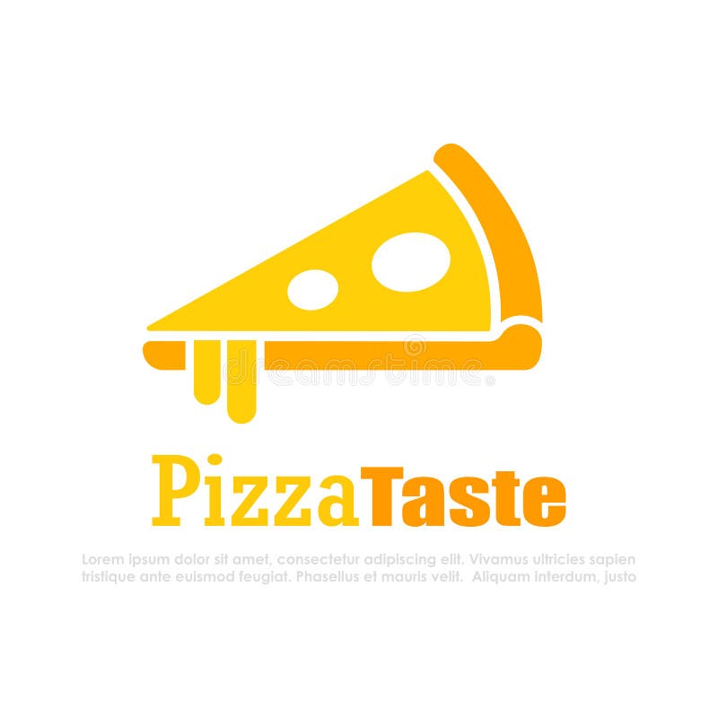 Pizza taste vector logo stock vector. Illustration of cartoon - 160987962