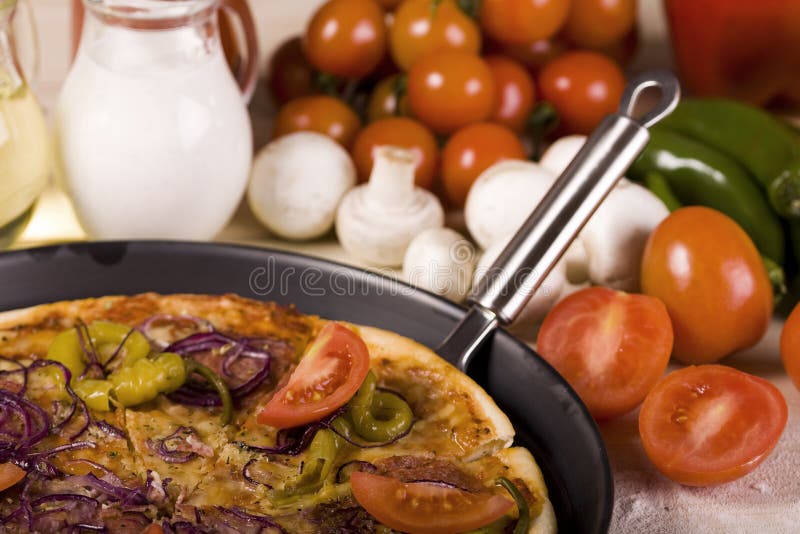 Pizza Time! stock photo. Image of italian, macro, meal - 12185100