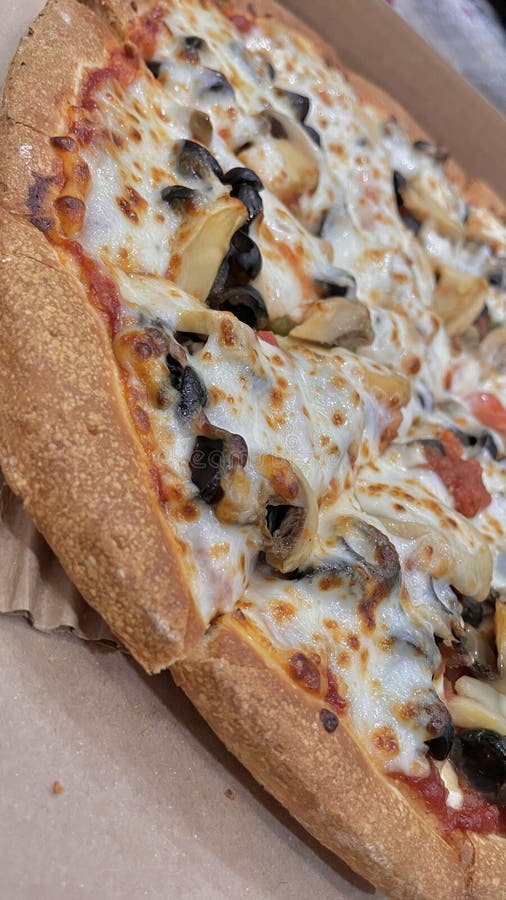 Pizza time stock photo. Image of food, time, olive, cheese - 328916548