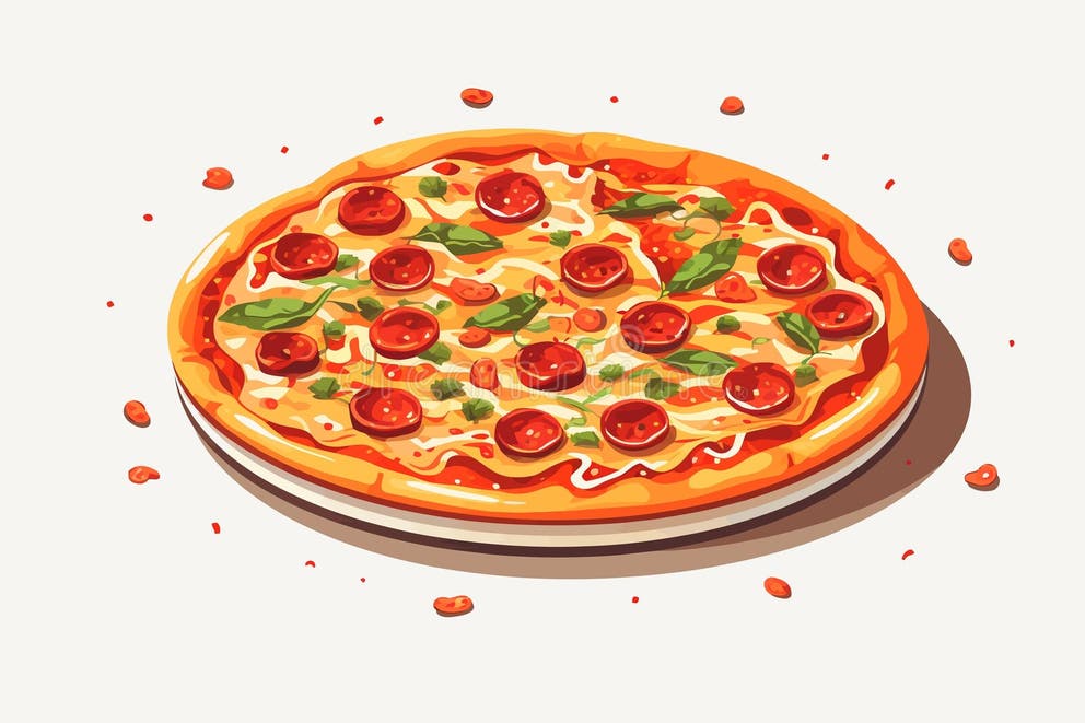 Pizza Vector Flat Minimalistic Asset Isolated Vector Style Illustration ...