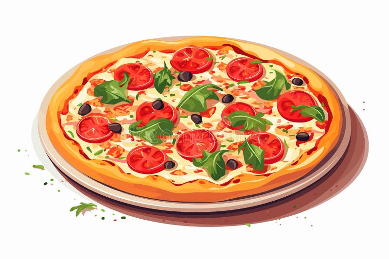 Pizza Vector Flat Minimalistic Asset Isolated Vector Style Illustration ...