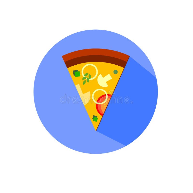 Pizza Vector Food Slice Illustration Cheese Stock Vector - Illustration ...