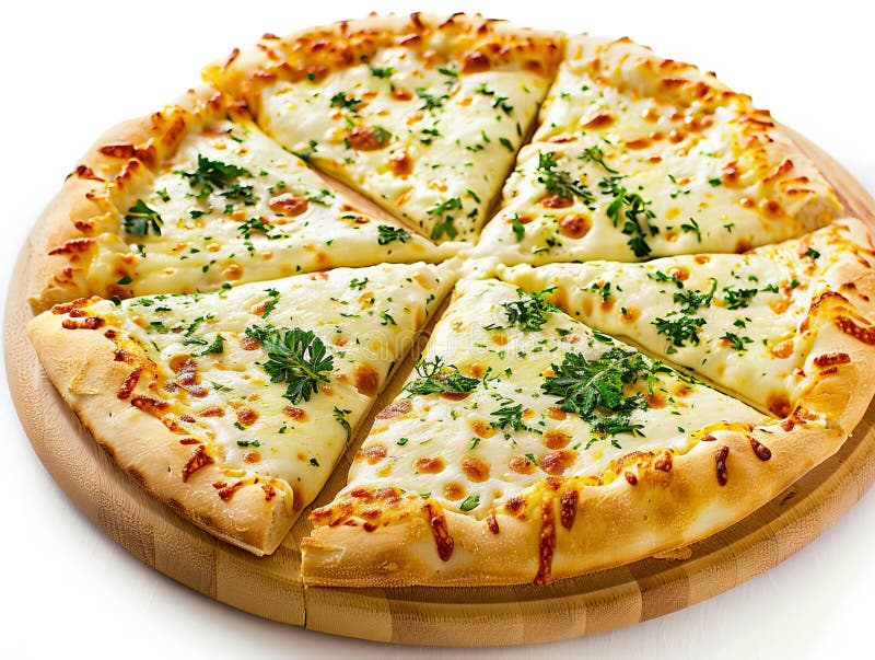 A pizza on a wooden plate stock image. Image of baked - 325012139