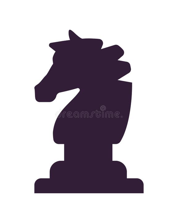Pièce D'échecs Du Chevalier Illustration de Vecteur - Illustration du enjeu, pensez: 219164671