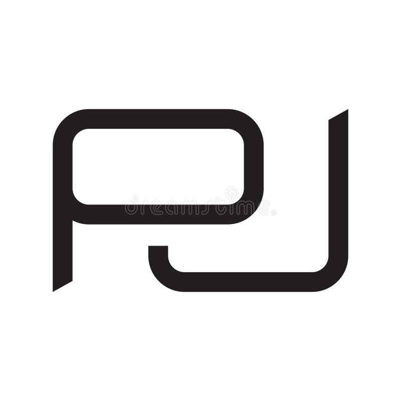 Pj Initial Letter Vector Logo Icon Stock Vector - Illustration of ...