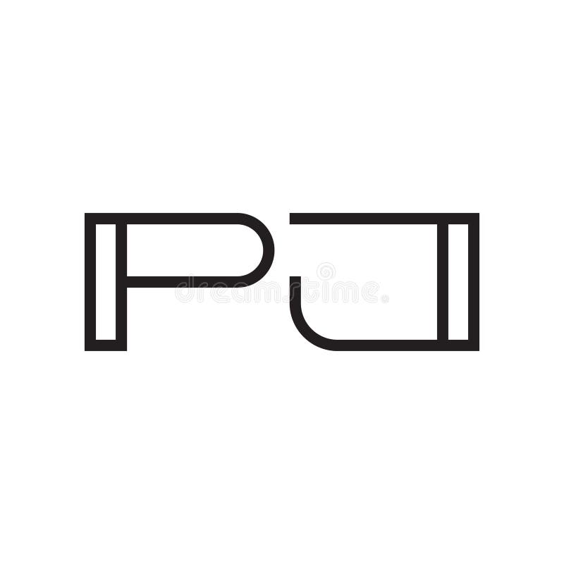 Pj Initial Letter Vector Logo Icon Stock Vector - Illustration of ...