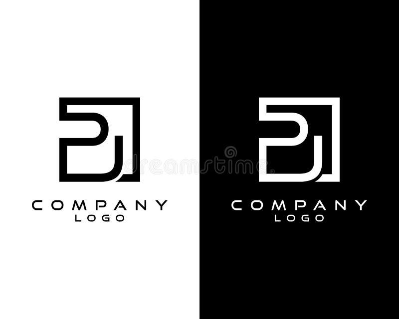 PJ, JP Letters Logo Design. Simple and Creative Letter Concept ...