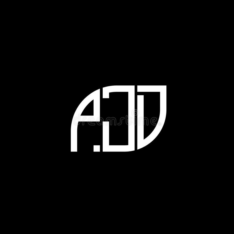 PJD Letter Logo Design on Black Background.PJD Creative Initials Letter ...