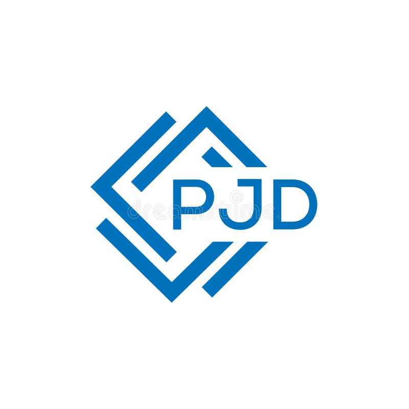 PJD Letter Logo Design on White Background. PJD Creative Circle Letter ...