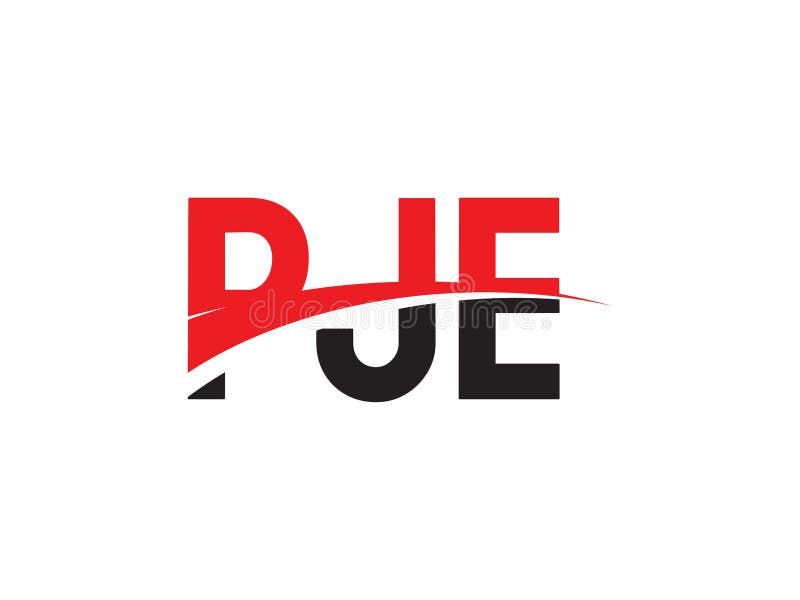 PJE Letter Initial Logo Design Vector Illustration Stock Vector ...