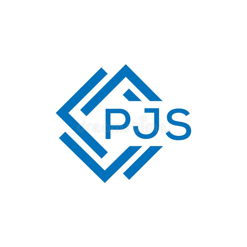 PJS Letter Logo Design on White Background. PJS Creative Circle Letter ...