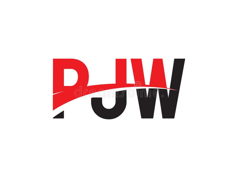 PJW Letter Initial Logo Design Vector Illustration Stock Vector ...