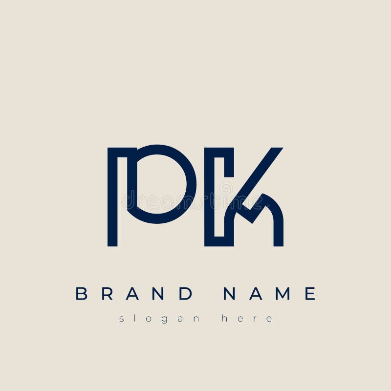 PK Alphabet Letter Icon Logo Stock Vector - Illustration of logotype ...
