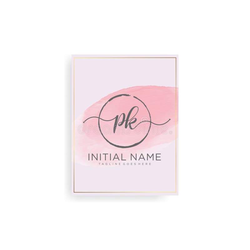 PK Letter Initial with Royal Template.elegant with Crown Logo Vector ...